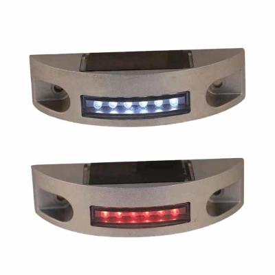 China Halfmoon Shape Solar Powered Marker Lights Solar LED Road Studs Lights for sale