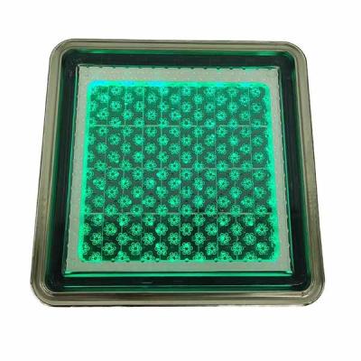 China Solar Step Light Garden Ground Park Solar Brick LED Paver Light 200x200mm IP68 20T Load for sale