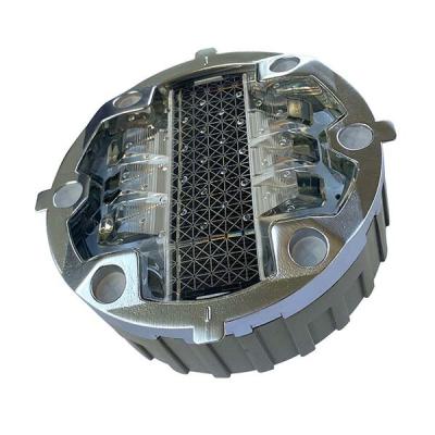 China Aluminium Solar LED Road Stud IL300 IP68 Round Embedded 6 LED 1200mAh for sale