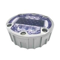 China Solar LED Road Stud 6 LED 143x47mm IP68 High Brightness Ground Embedded Road Safety Light for sale