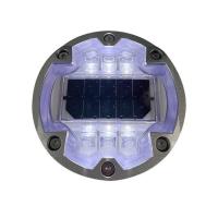 China Solar LED Road Stud 6 LED 143x47mm IP68 High Brightness Ground Embedded Road Safety Light for sale