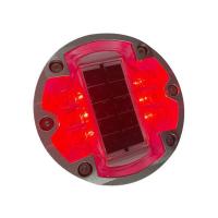 China IP68 Solar Powered LED Road Stud 6 LEDs 143mm for Highway Traffic Safety for sale