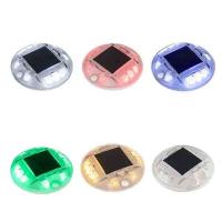 China High Brightness PC Round Shape Solar Pavement Marker Light IP68 Plastic Cat Eye for sale