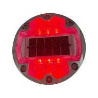 China Intelligent Solar LED Road Studs Aluminum Round Shape 57Tons Load IP68 for sale