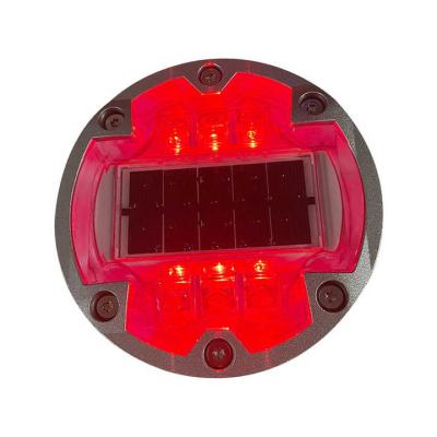 China Intelligent Solar LED Road Studs Aluminum Round Shape 57Tons Load IP68 for sale