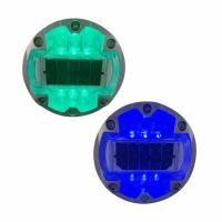 China Intelligent Solar LED Road Studs Aluminum Round Shape 57Tons Load IP68 for sale