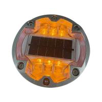 China Solar LED Road Stud IP68 57T Load Capacity 1000m Visual Distance Embedded Cat Eye Light for sale