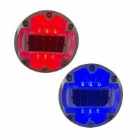 China Solar LED Road Stud IP68 57T Load Capacity 1000m Visual Distance Embedded Cat Eye Light for sale