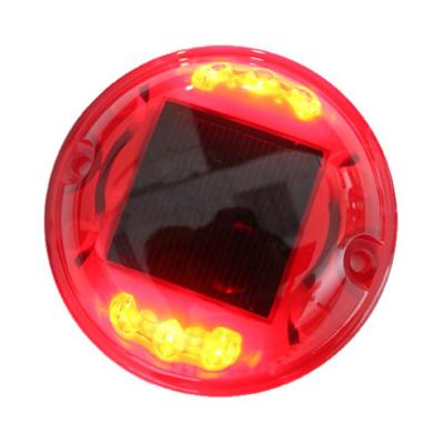 China Highway IP68 Solar LED Road Stud 20T Load 100H Working Time Flashing Cat Eye Warning Light for sale