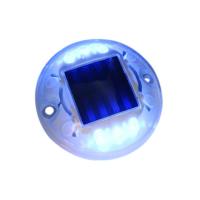 China Round Plastic Solar Road Studs 120x23mm LED Cat Eyes Light 20T Load Capacity for sale