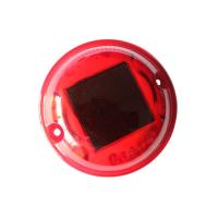 China Round Plastic Solar Road Studs 120x23mm LED Cat Eyes Light 20T Load Capacity for sale