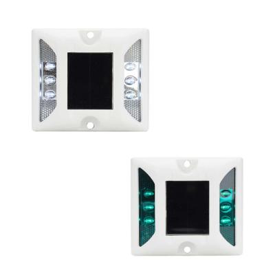 China IP68 Solar LED Road Studs 125x110x25mm Aluminum Reflective Cat Eyes Light for sale