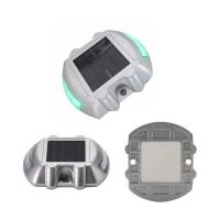 China IP68 Solar LED Road Studs 6 LED Cat Eye Traffic Reflector Light 110x95x23mm for sale