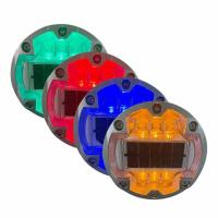 China Solar LED Road Stud 143mm Embedded Round Aluminum Flashing Cat Eye Road Marker IP68 75T Load for sale
