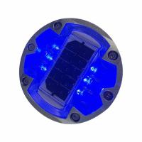 China IL300 Heavy Duty Solar LED Road Studs 75T Load Capacity IP68 Waterproof Round Flashing Markers for sale