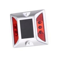 China IP68 Aluminum Solar Powered Road Studs Motorway Flashing LED Cat Eyes 115x110x23mm for sale