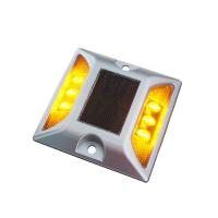 China IP68 Aluminum Solar Powered Road Studs Motorway Flashing LED Cat Eyes 115x110x23mm for sale