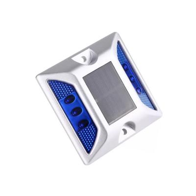China IP68 Solar LED Road Stud 115x110x23mm 6 LED Highway Cat Eye Road Stud for Airport Dock for sale
