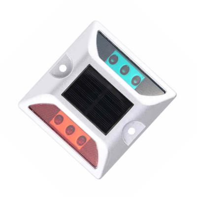 China Aluminium Solar LED Road Studs 115x110x23mm IP68 1000m Visual Distance for sale