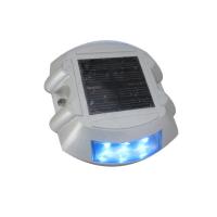 China Solar LED Road Studs Flashing Aluminum 6 LED IP68 Waterproof 110x95x23mm for sale