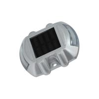 China Solar LED Road Studs Flashing Aluminum 6 LED IP68 Waterproof 110x95x23mm for sale