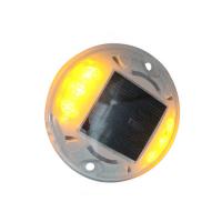 China IP68 Plastic Solar LED Road Studs Flashing Reflector Solar Powered Stud Light for sale
