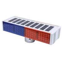 China Traffic Warning Light Solar Powered Portable Red Blue Strobe Light for sale