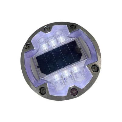 China Solar Cat Eye Road Stud Aluminium IP68 LED Pavement Marker Light 143mm 57T Load for sale