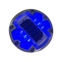 China Aluminum Cast Double Sided Solar LED Road Stud IP68 57T Load 100H Working Time for sale