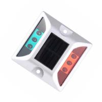 China Square Waterproof LED Cat Eye Road Studs Aluminum Solar Road Stud Reflector 20T Load IP68 for sale