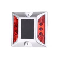 China Square Waterproof LED Cat Eye Road Studs Aluminum Solar Road Stud Reflector 20T Load IP68 for sale