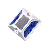 China Aluminium Solar Powered Cat Eyes Road Studs 20T Load Capacity IP68 Pavement Markers for sale