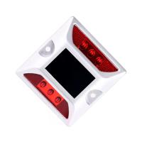 China IP68 Solar LED Road Stud Flashing Aluminum Cat Eye Pavement Light 20T Load 1000m Visibility for sale