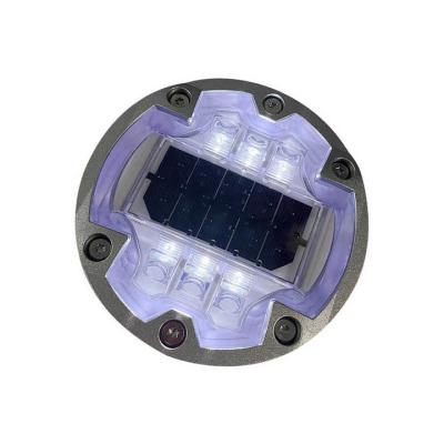 China Solar Powered LED Road Studs Aluminum Embedded Cats Eyes Reflector 57 Tons Load 100 Hours Working for sale