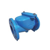 China DIN Flanged Swing Check Valve Resilient Seat PN16 Easy Installation for sale