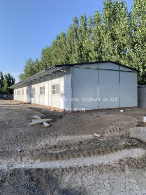 China Light Steel Prefab House Labour Camp Container Homes 50mm Sandwich Panel Wind Resistance Grade 11 for sale