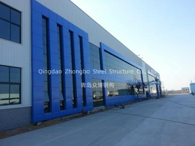China PU Sandwich Panel Steel Structure Warehouse for Industrial Storage 50 Year Lifespan for sale