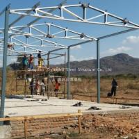 China Durable Steel Structure Workshop Building Q355B H Beam 20 Ton Crane Capacity for sale