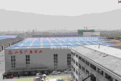 China Prefab Steel Structure Building Warehouse Clear Span 60m S355JR H Beam for sale