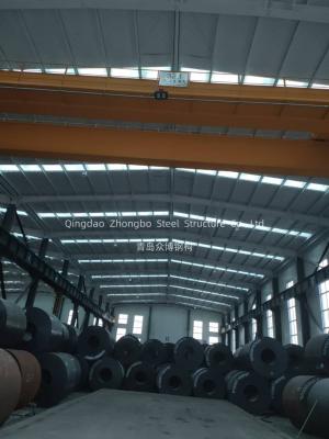 China Prefabricated Steel Structure Building 0.3mm-0.6mm Corrugated Single Steel Sheet Metal Building for sale