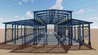 China Metal Space Frame Steel Structure Building Prefab Warehouse Commercial for sale