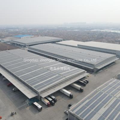 China High Strength Steel Structure Workshop Frameworks EPS Fiberglass Rockwool PU Cladding for sale