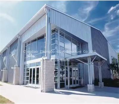 China Q355B Hurricane Proof Prefabricated Steel Structure Warehouse Hot Dip Galvanized 300km/h Wind Load for sale