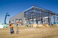 China Prefabricated Steel Structure Warehouse Building H Beam 50 Year Lifespan for sale