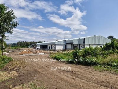 China Durable Steel Structure Building Construction for Industrial Warehouses with Modular Components Q355B for sale