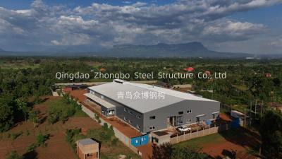 China Pre Engineered Industrial Steel Building ISO9001 50 Year Warranty Modular Construction for sale