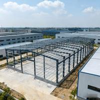 China Steel Structure Warehouse Prefabricated Metal Building 50 Year Lifespan Grade 8 Earthquake Resistance for sale
