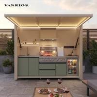 China IP67 Aluminum Outdoor Kitchen BBQ Pod Hydraulic Canopy LED Lighting System for sale