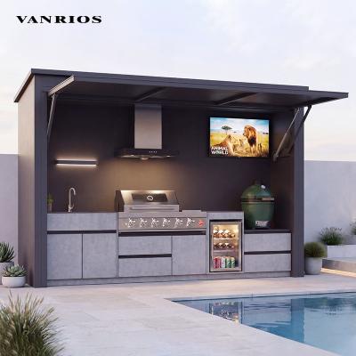 China Modular Aluminum Outdoor BBQ Pod Rust Proof Structure Barbeque Pod for sale