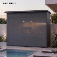 China Manual Windproof Curtain BBQ Pod With Refrigerator Bay IP67 Waterproof Design for sale